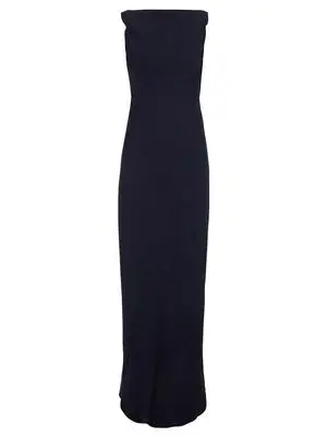 Antonelli Firenze Mara Off-shoulder Satin Long Dress - Blu