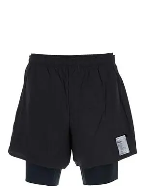 Satisfy Techsilk 8 Side-pocket Shorts With Elastic Waist - Black