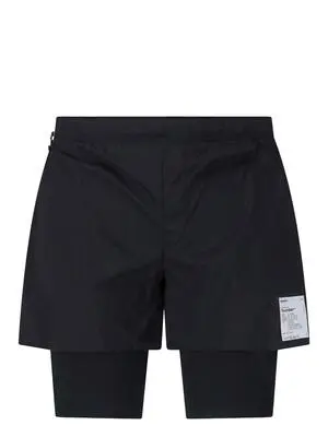 Satisfy Techsilk 8 Side-pocket Shorts With Elastic Waist - Black