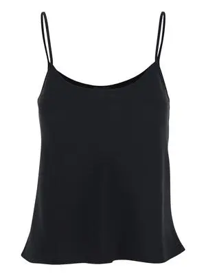 LEPLAIN Leplain Satin Spaghetti Strap Tank Top With Rounded Neck