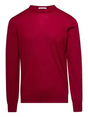 GAUDENZI Gaudenzi Men's Crew Neck Cashmere Sweater With Long Sleeves And Ribbed Trim