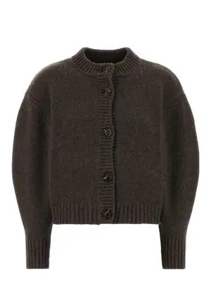 Soeur Leonard Merino Wool Cardigan - Brown