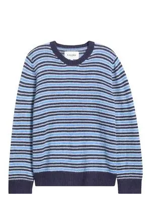 CORRIDOR Reggie Stripe Crewneck Sweater - Blue