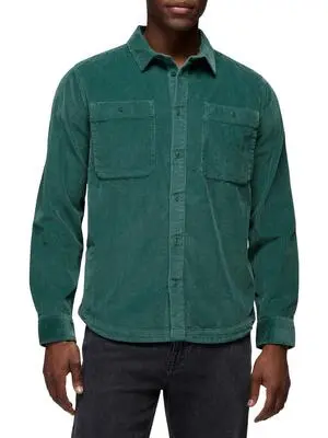 Prana Ridgecrest Long Sleeve Organic Cotton Corduroy Shirt Coast