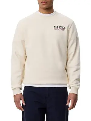 LES DEUX Record Graphic Sweatshirt - Ivory
