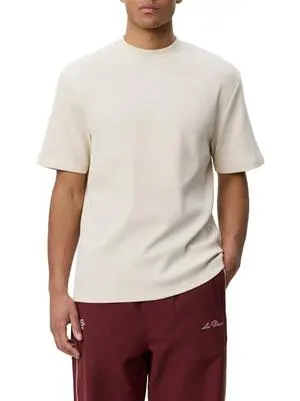 LES DEUX Signature Waffle T-shirt - Ivory