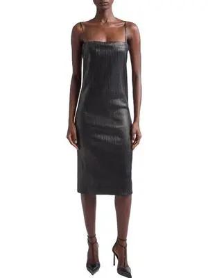 TOM FORD Leather Strip Tube Dress