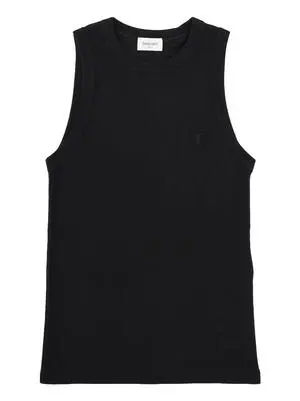 Saint Laurent Tank Top Cassandre A Coste - Black