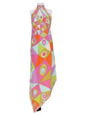 Emilio Pucci Abito In Twill Di Seta - Multicolor