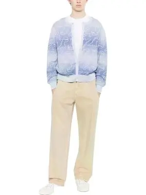 AGNES B. Dino All-over Print Cardigan - Blue