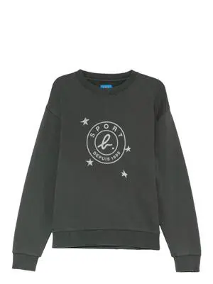 AGNES B. Logo-print Sweater - Grey
