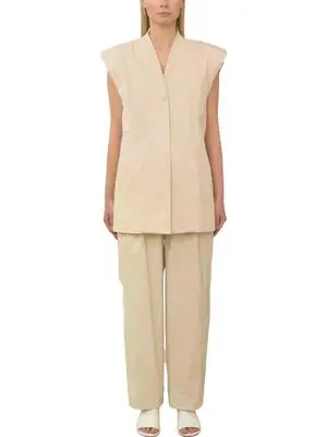 LAUREN MANOOGIAN Elasticated-waist Trousers - Neutrals