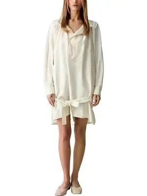 Kenzo Belted Layered-detail Mini Dress - White