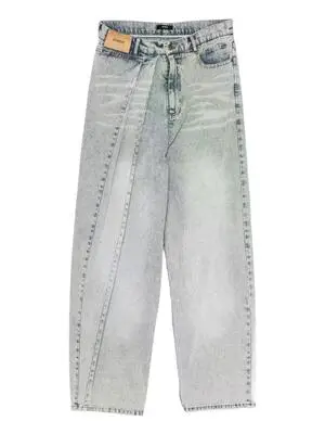 BONBOM Layered-panel Wide-leg Jeans