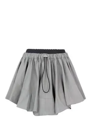 ATTICO Drawstring-waist Ruffled Mini Skirt