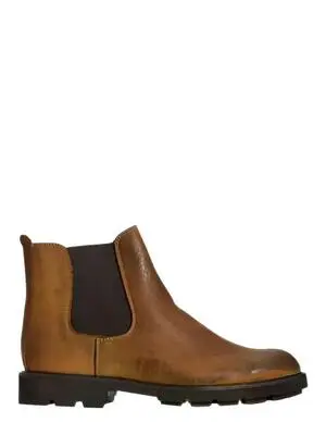 ROBERTO PEPE LUXURY Chelsea Leather Boots - Brown