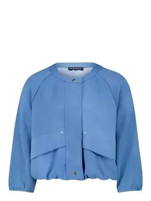 BETTY BARCLAY Raglan-sleeve Bomber Jacket - Blue
