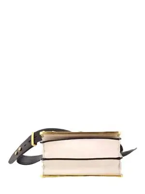 Prada Cahier Leather And Saffiano Leather Small Crossbody Bag - Black