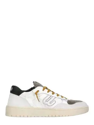 EVENU Crackle-effect Panelled Sneakers - Neutrals