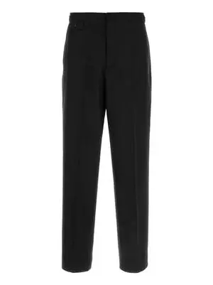 Brioni Pressed-crease Straight-leg Trousers - Black