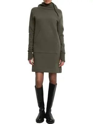 MARCELLA Tompkins Hoodie Dress - Olive