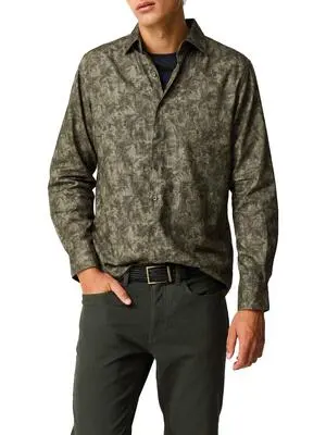 Rodd & Gunn Campbell Valley Cotton Shirt - Moss