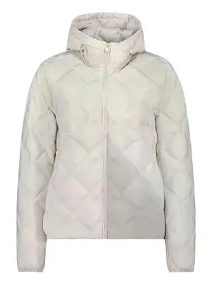 BETTY BARCLAY Quilted Hooded Puffer Jacket - Grey