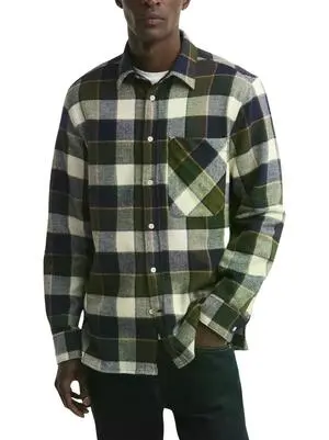 Barbour Bannock Check-print Flannel Shirt - Green