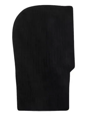 ARAGONA Ribbed-knit Cashmere Balaclava - Black