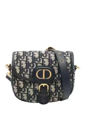 Dior 2000-2026 Small Oblique Canvas Bobby Crossbody Bag Blue