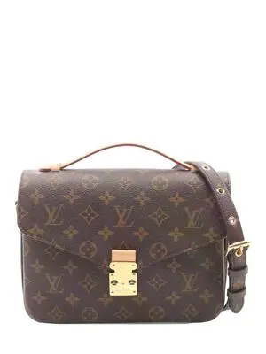 LOUIS VUITTON 2020 Monogram Pochette Metis Satchel - Brown