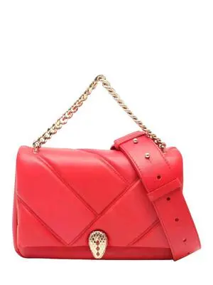 BVLGARI 2010-2026 Serpenti Cabochon Chain Flap Shoulder Bag - Red