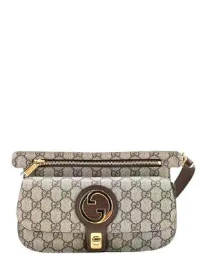 GUCCI Blondie Flap Pocket Gg Coated Canvas Belt Bag