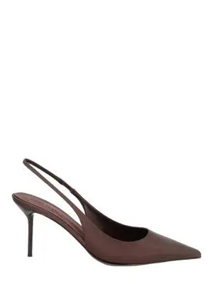 Paris Texas 70mm Lidia Slingback Pumps - Brown