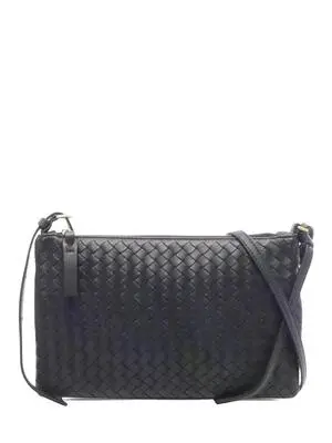 Bottega Veneta 2012-2026 Meidum Nappa Intrecciato Piccolo Pouch Shoulder Bag Black