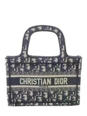 Dior 2016-2026 Oblique Mini Book Tote Bag - Neutrals