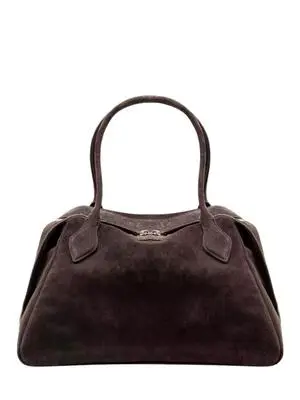 MINOBOSSI Abigail Suede Tote Bag Brown