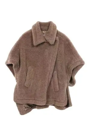 Max Mara 2010s Teddy Bear Poncho - Brown