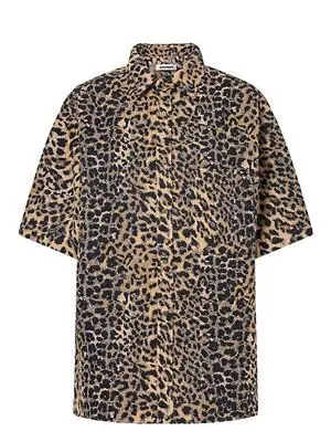 DARKPARK Short-sleeve Woven Shirt - Leopard
