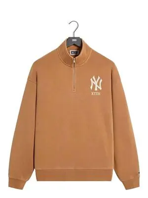 Kith For The New York Yankees Vintage Nelson Quarter Zip - Dusk