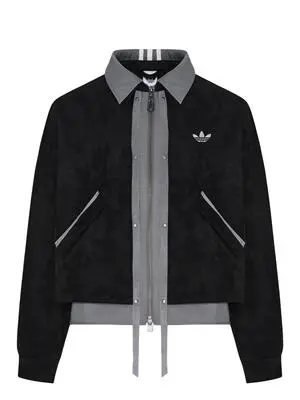 Adidas 3s Deluxe W Jacket Asia Sizing - Black Grey