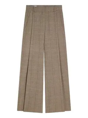 DRIES VAN NOTEN Pleated Wool Trousers