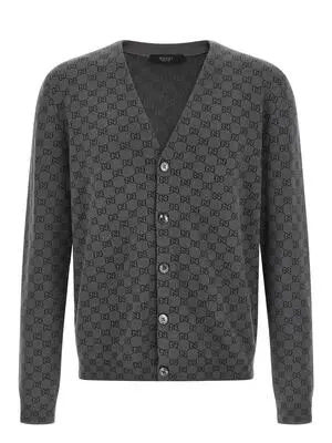 GUCCI Gg Wool And Silk Cardigan