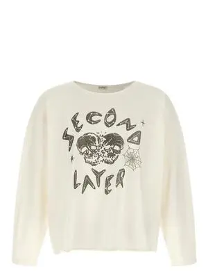 SECOND / LAYER Skull' T-shirt - White