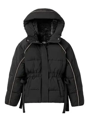 UGG Renly Braid Puffer Jacket Black