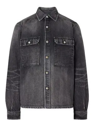 Rick Owens Denim Overshirt - Black