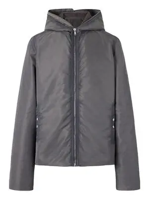 Rick Owens Gimp Shell Hooded Jacket - Gray