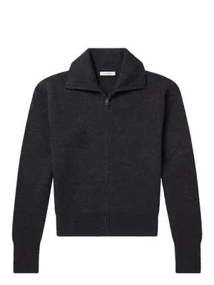 LEMAIRE Wool Zip-up Cardigan - Gray