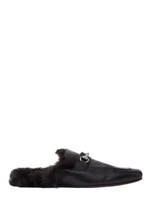 Gucci Larindo Horsebit-embellished Leather Loafers - Black