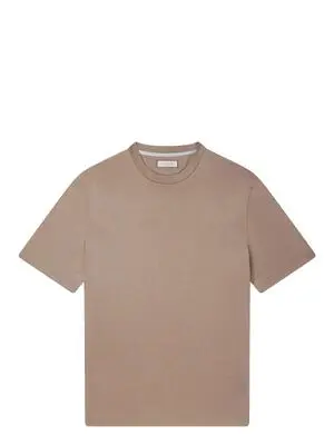 Canali Cotton-jersey T-shirt - Brown